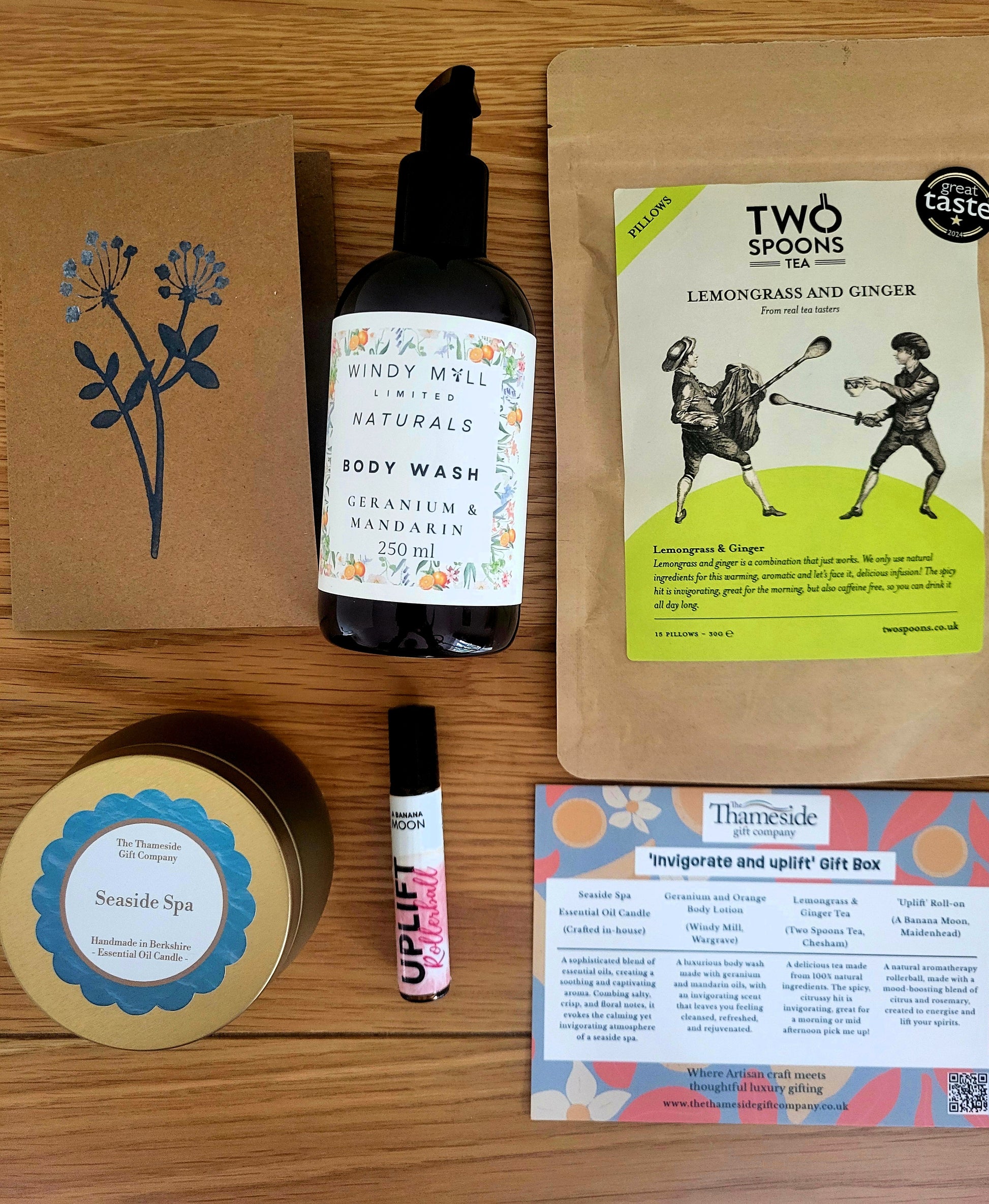 Invigorate and Uplift Self-care Gift Set – The Thameside Gift Company